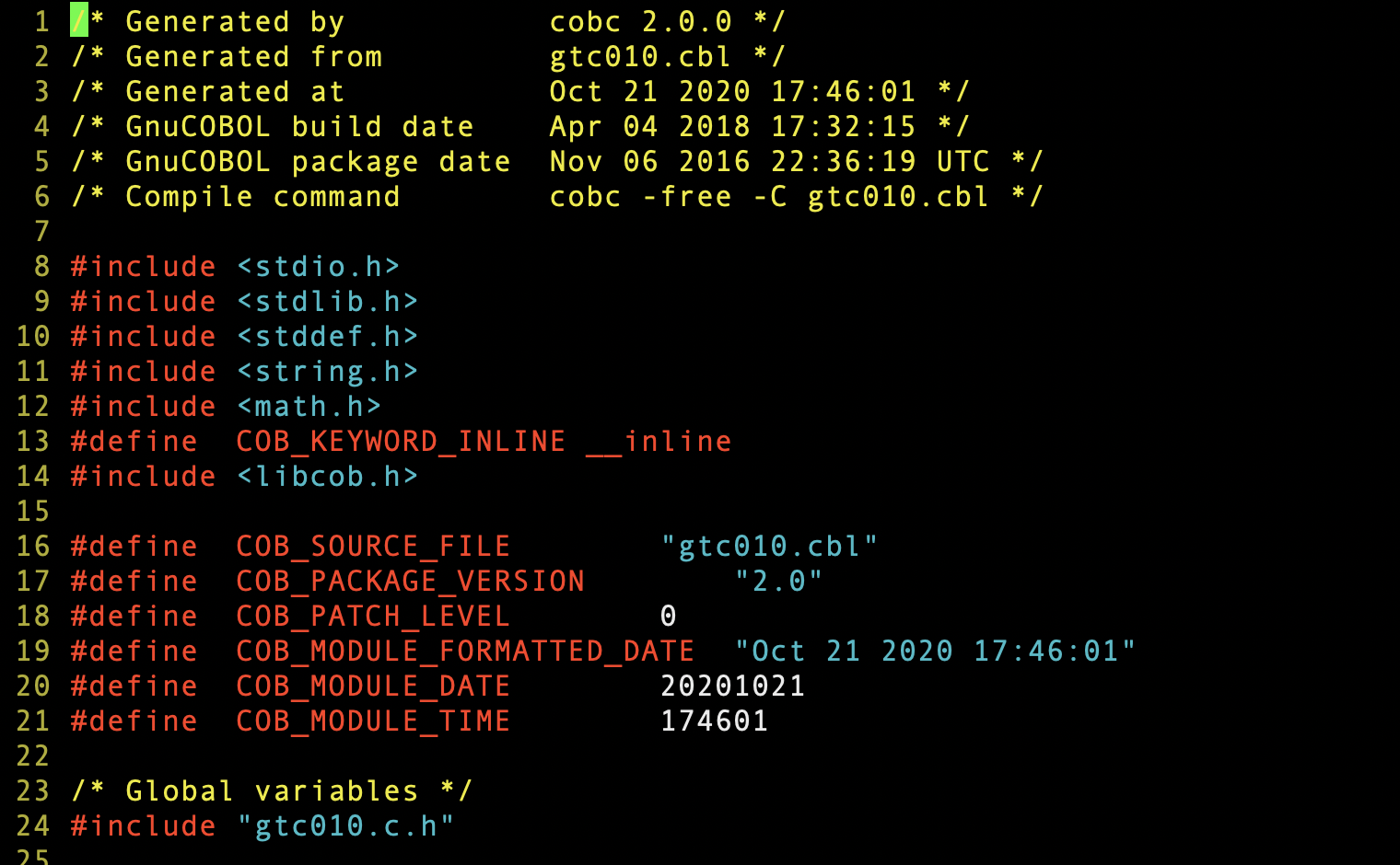 Integração do GnuCOBOL com o C - GotoCobol