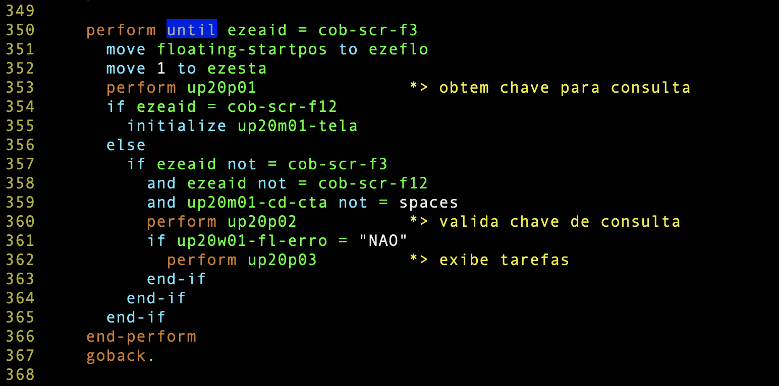 Construindo loops WHILE e UNTIL em COBOL - GotoCobol